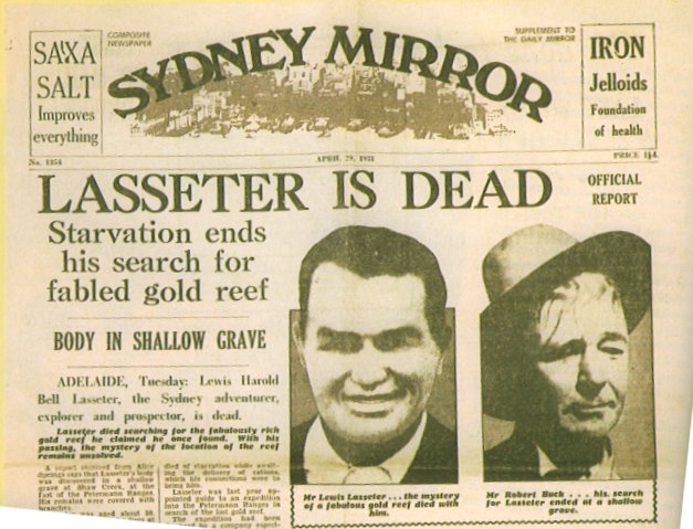 The legend of Lasseter’s Gold Reef… – 5-Dimensionz